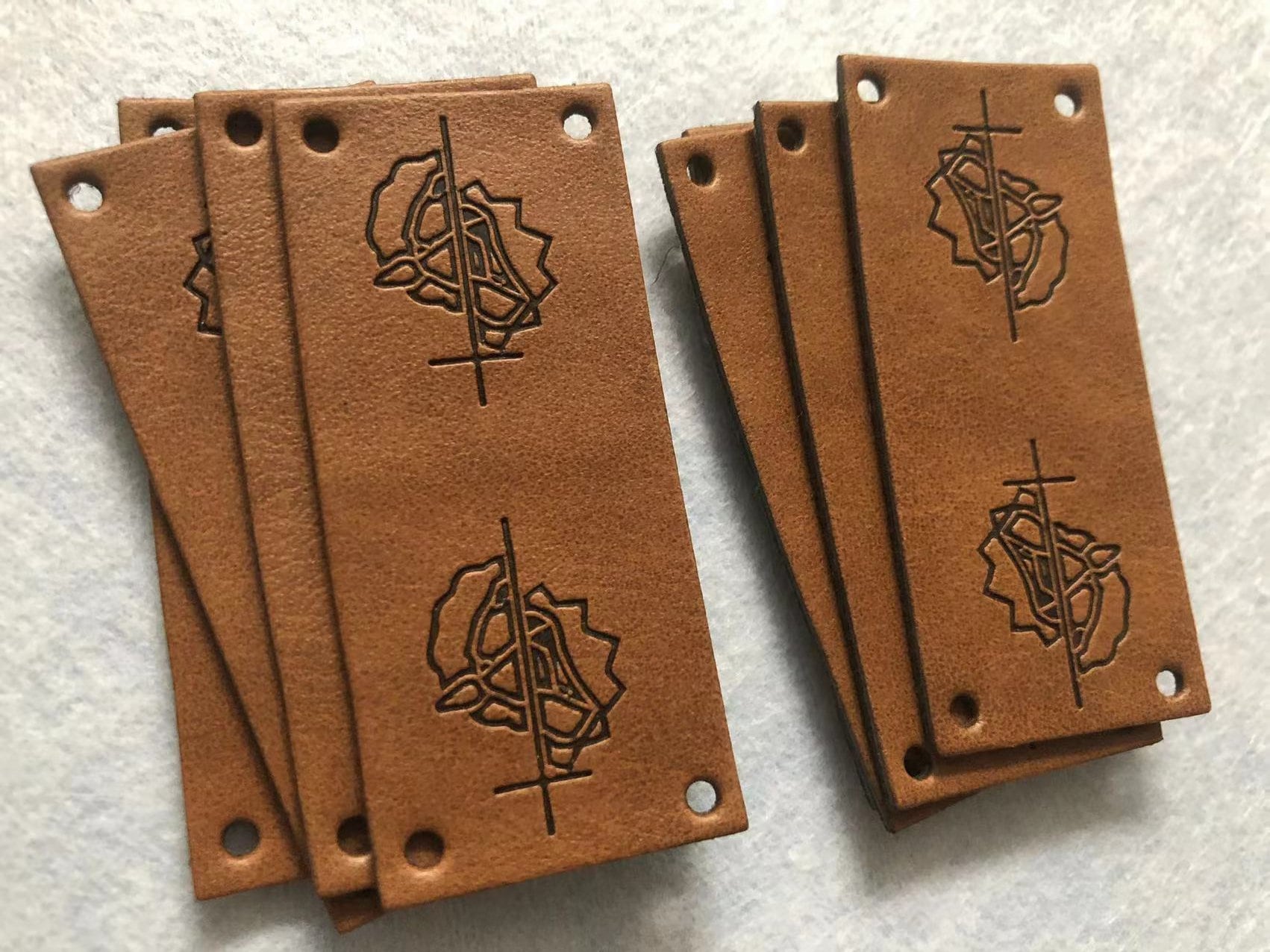 300 Custom Leather Patch With or Without Iron on Backing, Custom Patch ...