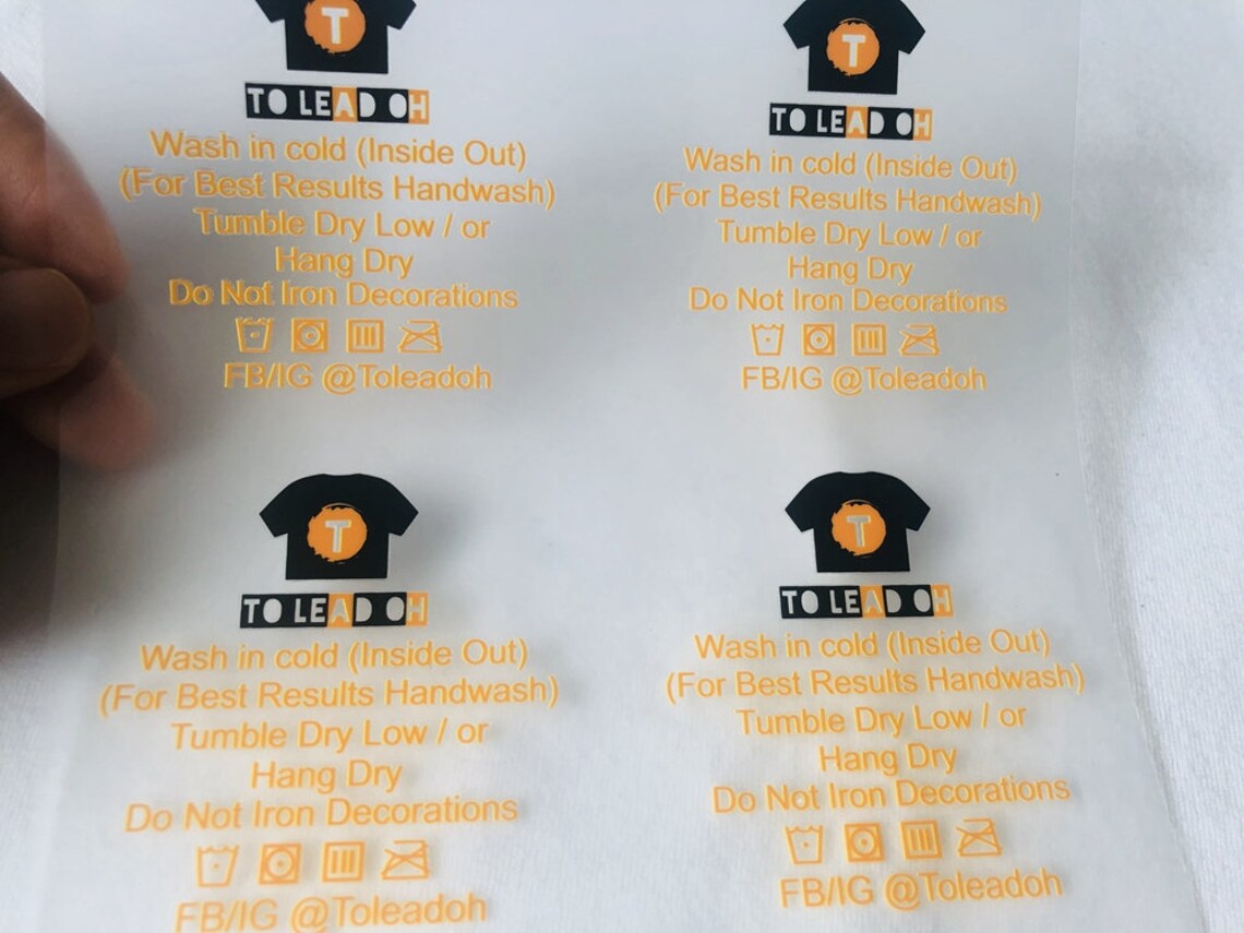 500 Custom Neck Labelstagless Labels Iron on Printed Labels - Etsy