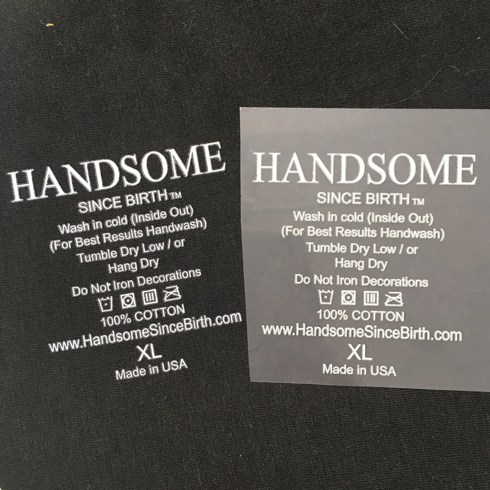 Heat Transfer Label Iron on Transfers Tagless Neck Label - Etsy Canada