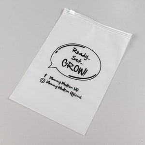 50-500pcs Custom Frosted Zipper Bags, Clear Zip Lock Bag, High Quality ...