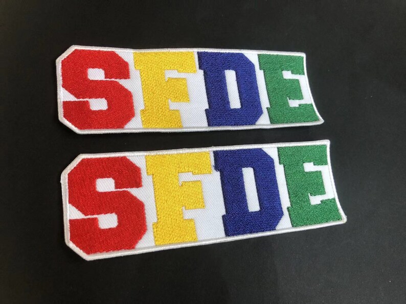 100 Large Embroidered Patch Embroidered Patch Custom - Etsy