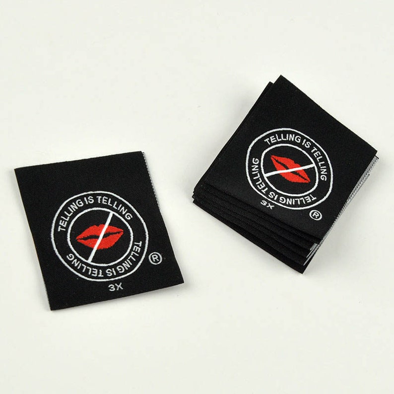 100 Custom Woven Label,clothing Woven Label,garment Woven Label With ...
