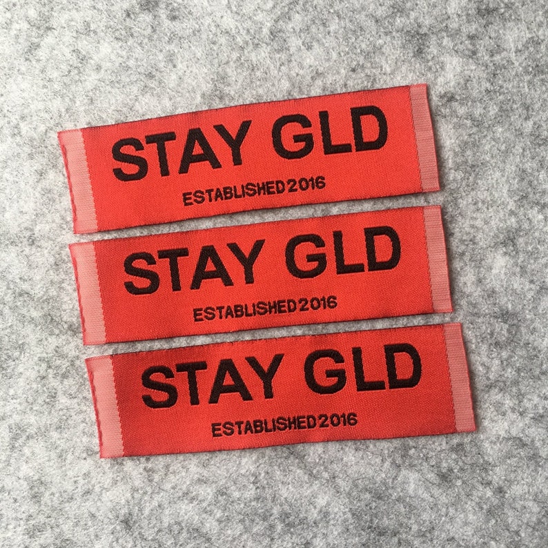 500 Custom Woven Label Hem Tag Sewing Labels Clothing Label - Etsy
