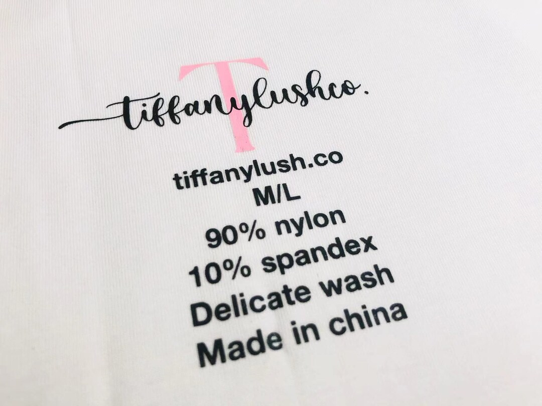 500 Custom Neck Labels,tagless Labels, Iron on Printed Labels, Custom ...