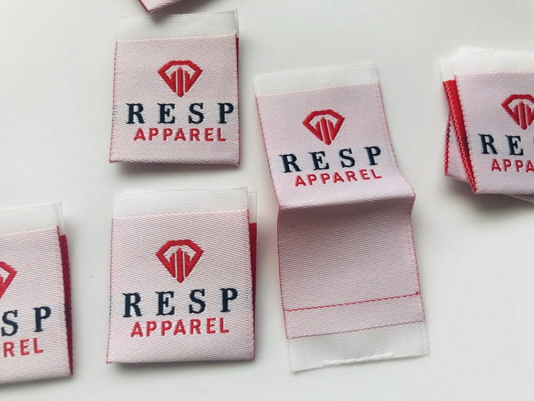 500 Custom Clothing Tag, Custom Clothing Label, Custom Sew in Clothing ...