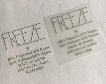 CUSTOM NECK LABEL Transfer Affordable Custom Neck Tag for T - Etsy