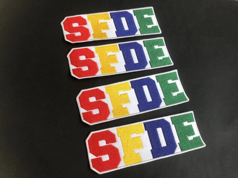 100 Large Embroidered Patch Embroidered Patch Custom - Etsy