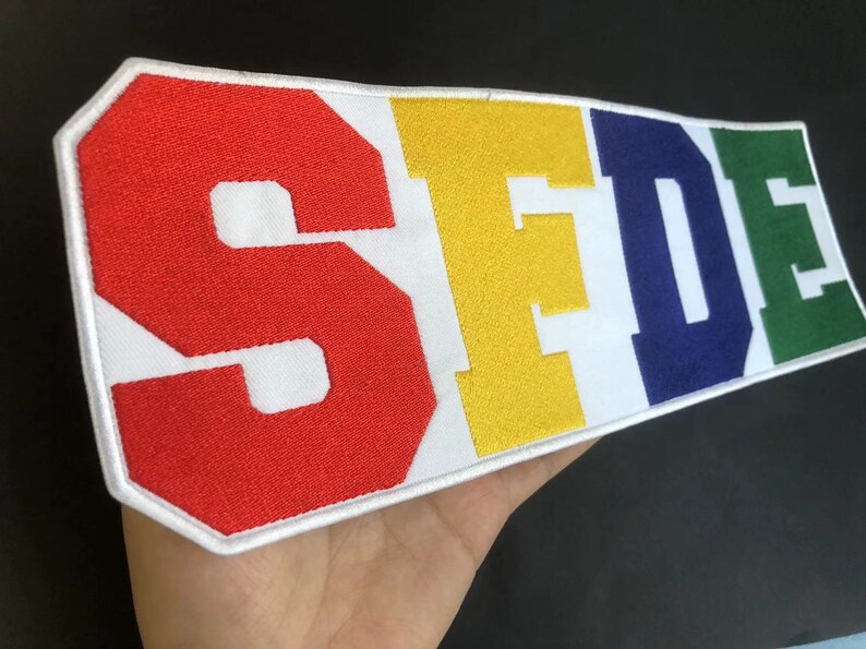 100 Large Embroidered Patch Embroidered Patch Custom - Etsy