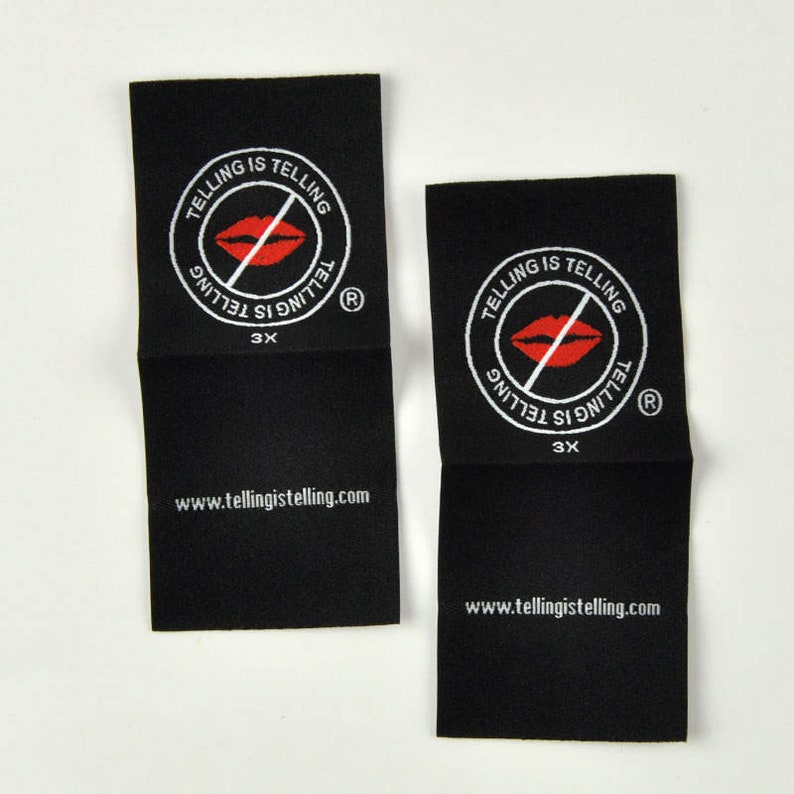 100 Custom Woven Label,clothing Woven Label,garment Woven Label With ...