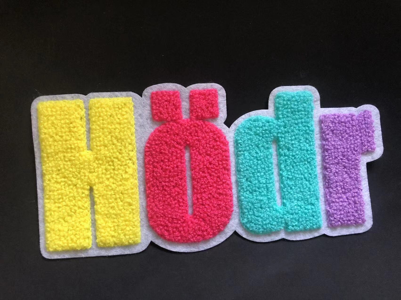 Custom Chenille Patch Varsity Letter, Logo, or Name Patches Iron on and ...