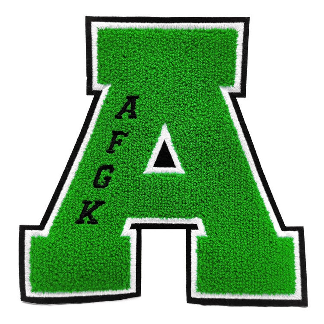 Custom Chenille Patch - Varsity Letter, Logo, or Name Patches - Iron on ...