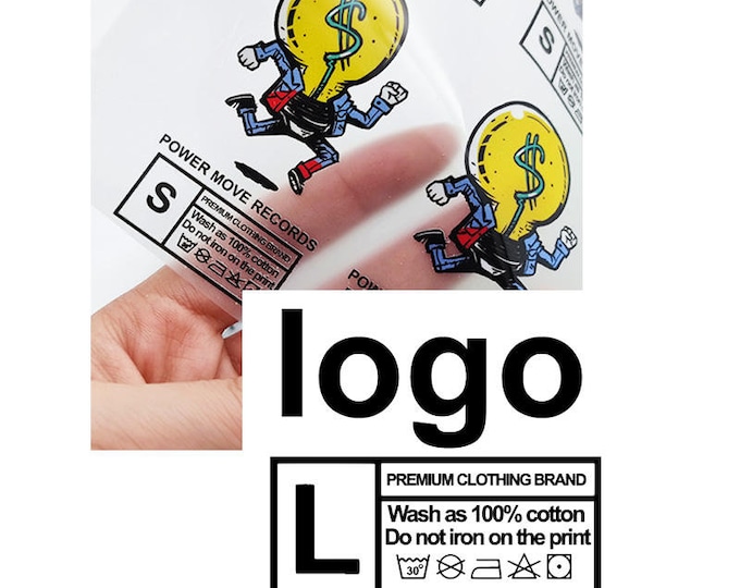 Heat Transfer Labels, Custom Tagless Labels for Clothing With Logo ...