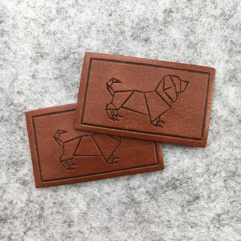 200 Custom Logo PU Leather Pu Leather Patches Pesonalized - Etsy UK