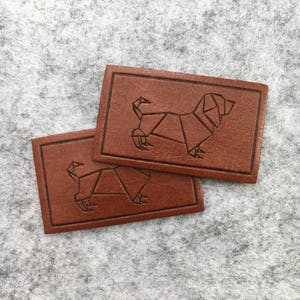 Custom PU Leather Patch, Design Your Own Custom Patch, Debossed Leather ...