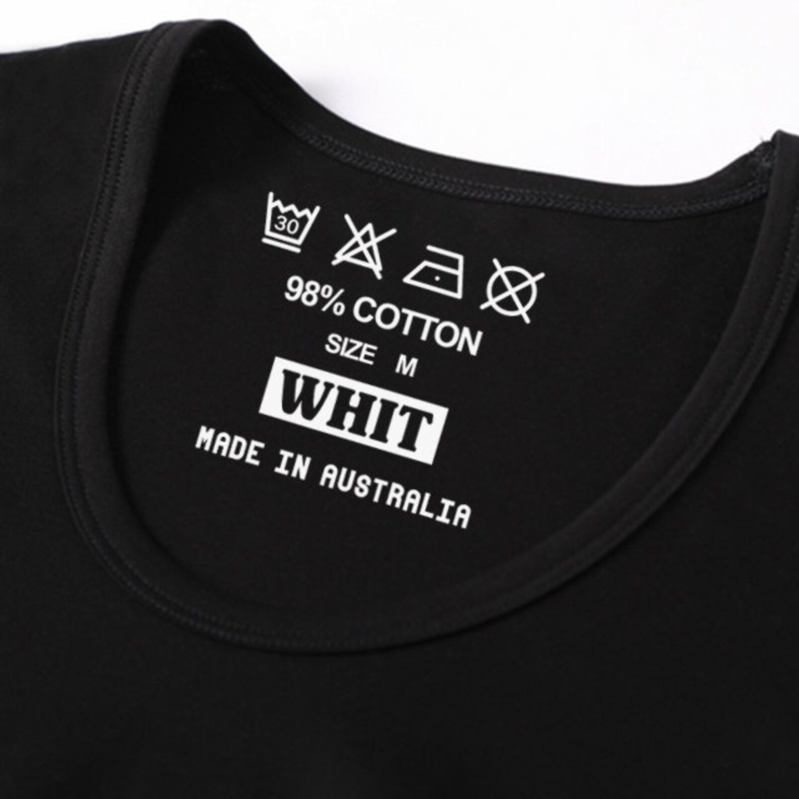 Heat Transfer Label Iron on Transfers Tagless Neck Label - Etsy