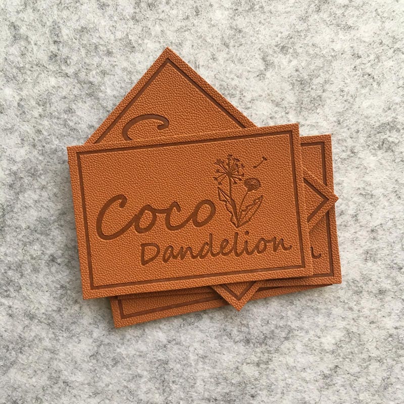 200 Pu Leather Label Custom Leather Labels Pu Leather Patch - Etsy