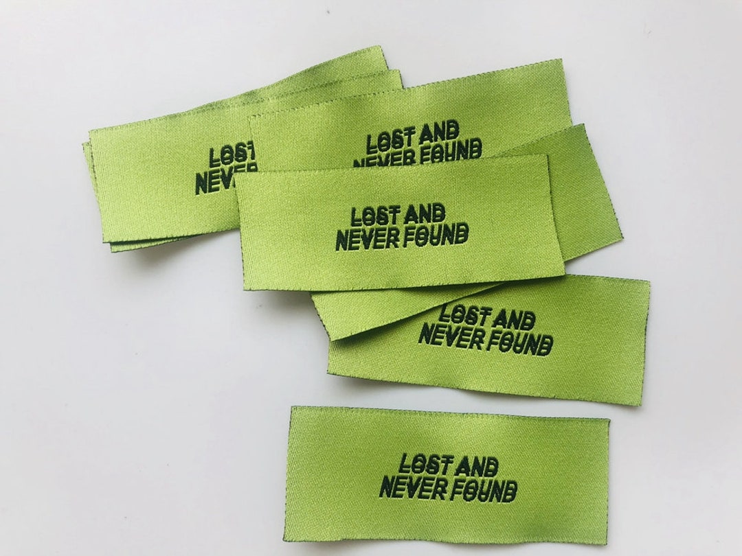 500 Custom Woven Label Hem Tag Sewing Labels Clothing Label Fabric Tag ...