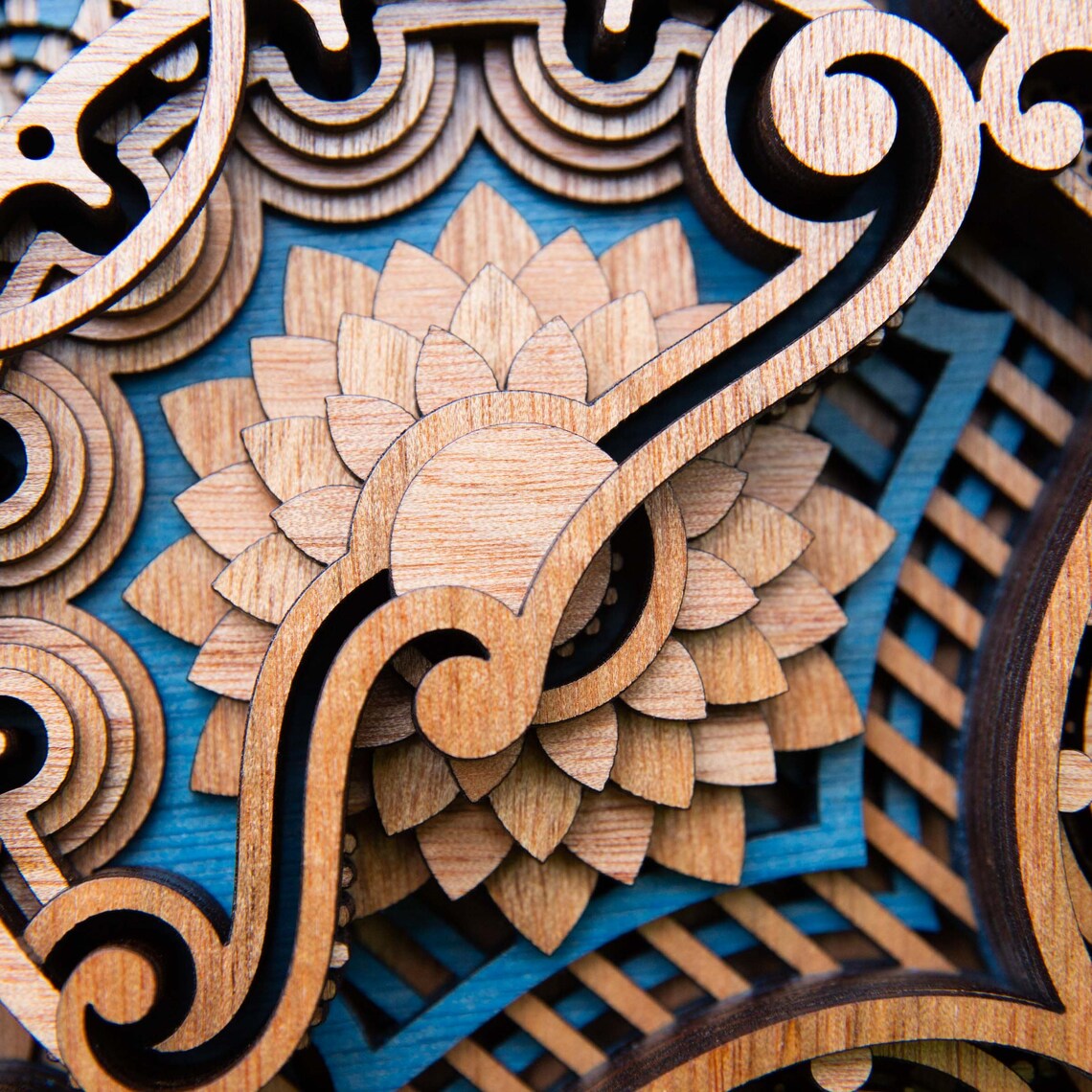 Zephyr Wood Wall Art: Layered Ply, 16x16 - Etsy