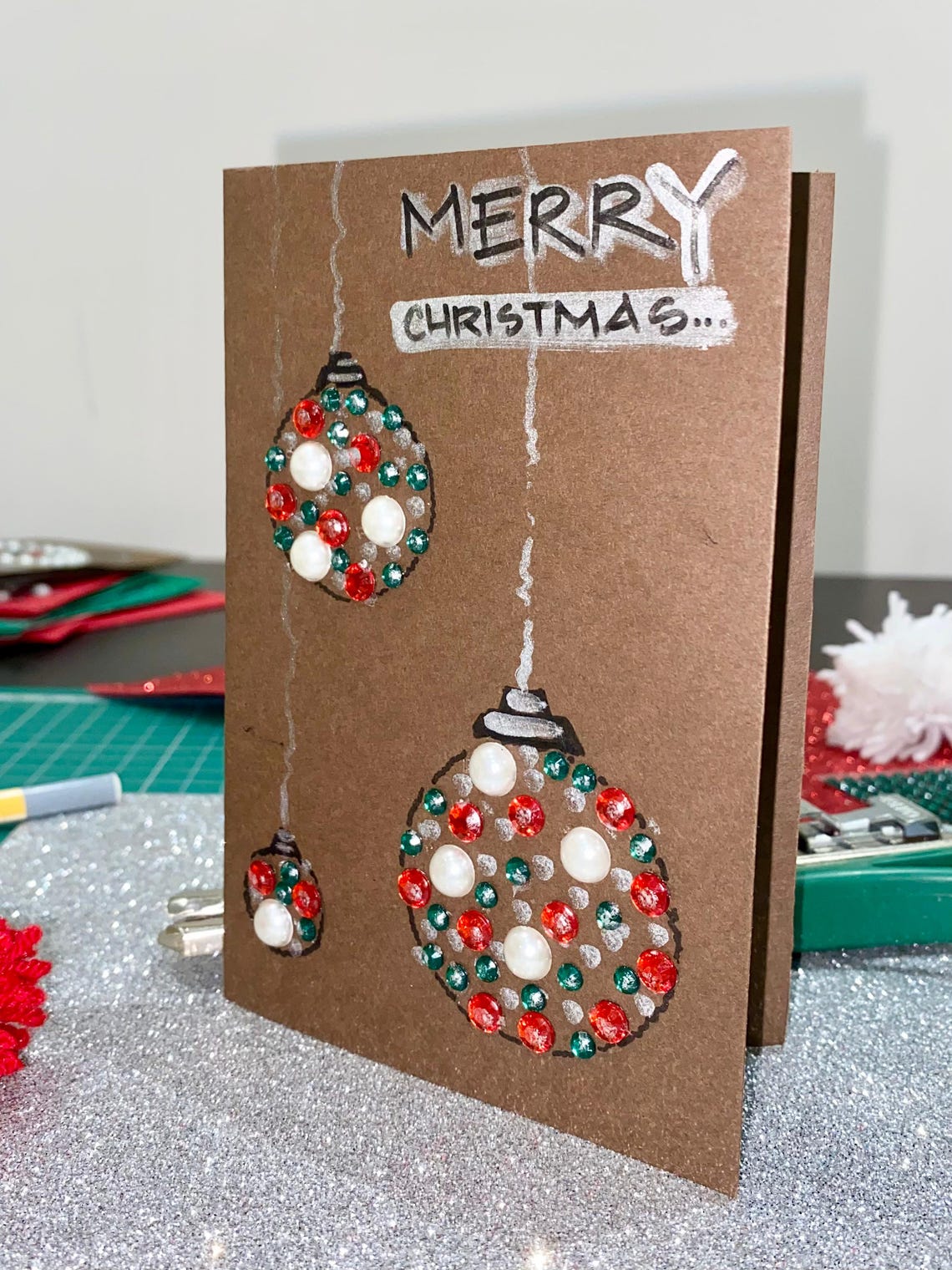B2 Brown Hand Made 180 GSM Christmas Cards, Holiday Cards, Greetings ...