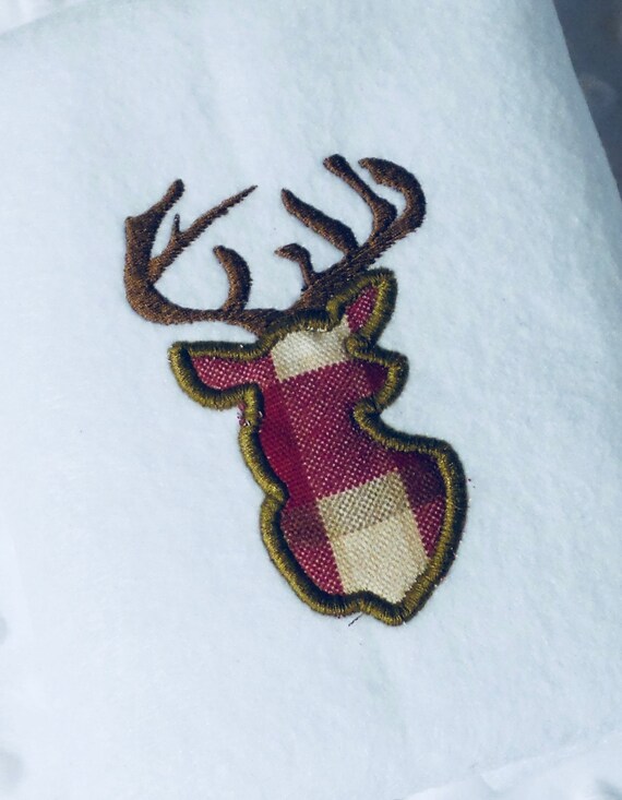Applique Machine Embroidery Buck Head Instant Download - Etsy
