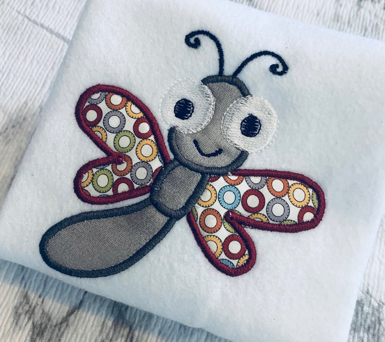Applique Firefly Machine Embroidery Design Embroidery - Etsy