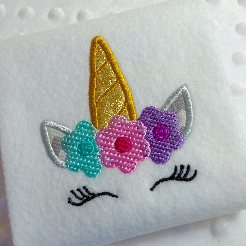 Unicorn Applique - Etsy