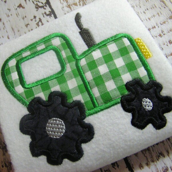 Tractor Applique - Etsy