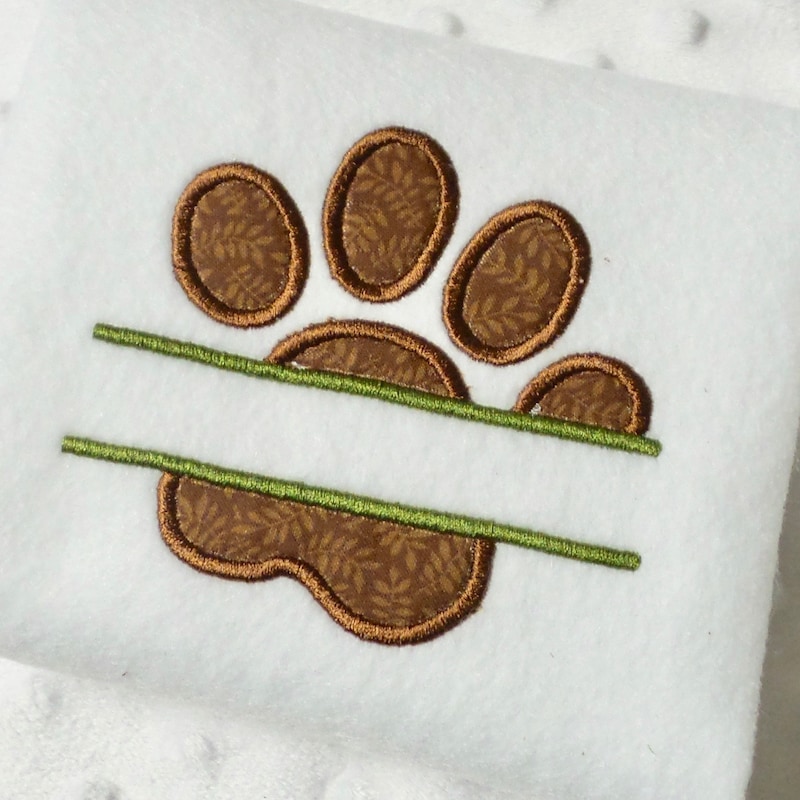 Paw Print Applique - Etsy