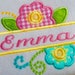 Applique Split Flower Monogram Machine Embroidery Instant Download ...
