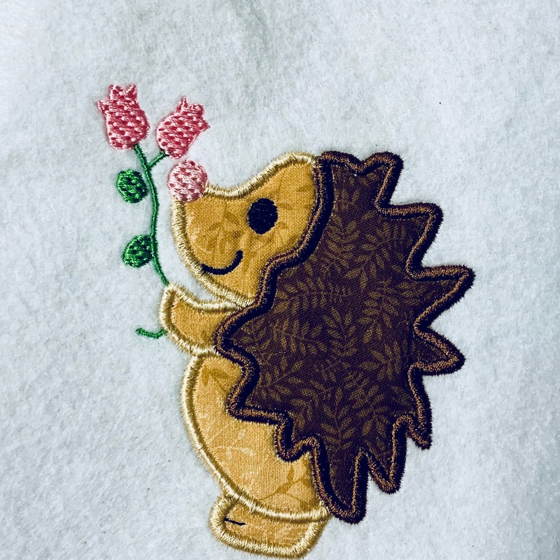 Hedgehog Applique - Etsy