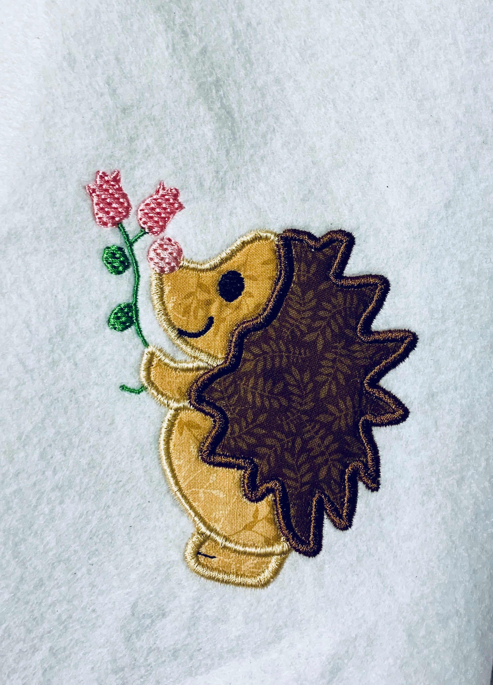 Applique machine embroidery hedgehog instant download hedge | Etsy