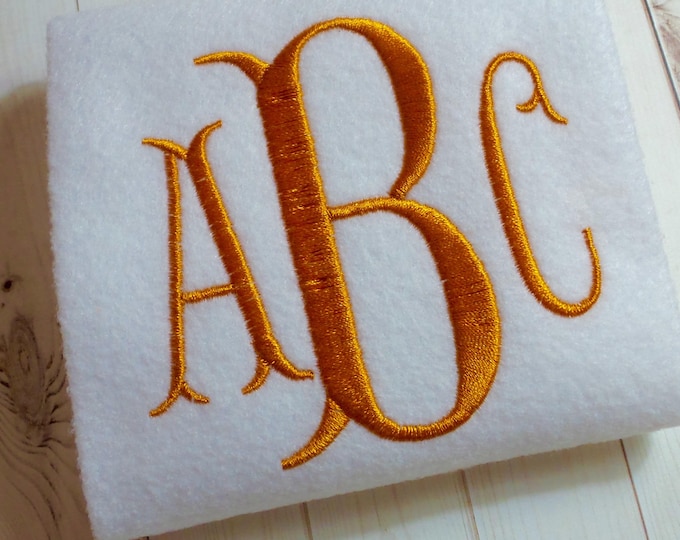 Monogram Fishtale Machine Embroidery Alphabet Instant Download, Fish ...