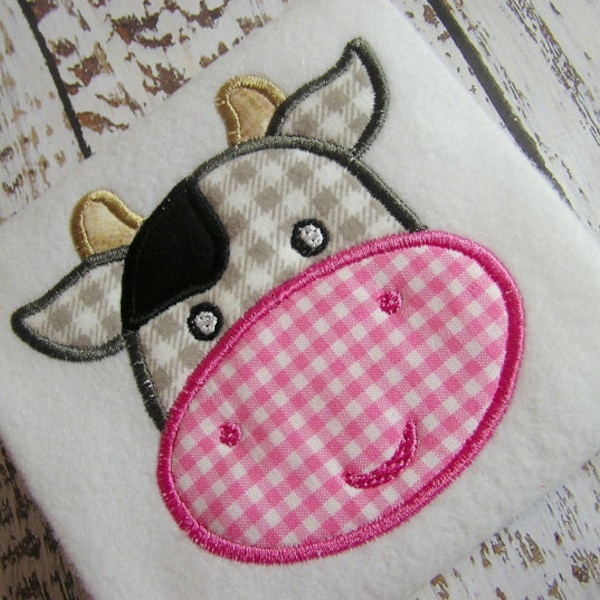 Cow Applique Design - Etsy