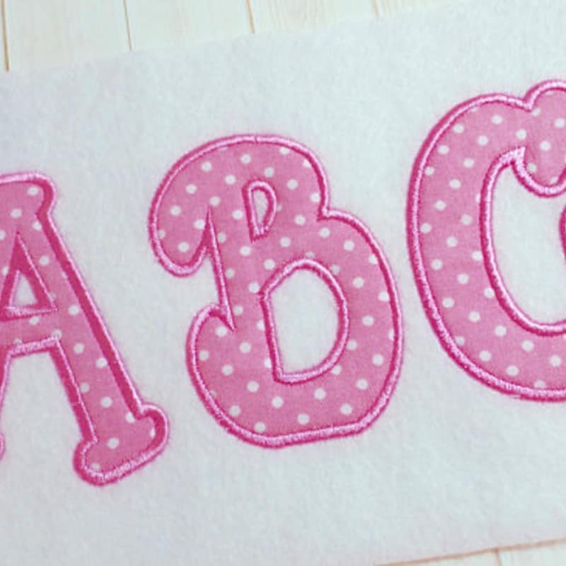 Applique Letters - Etsy