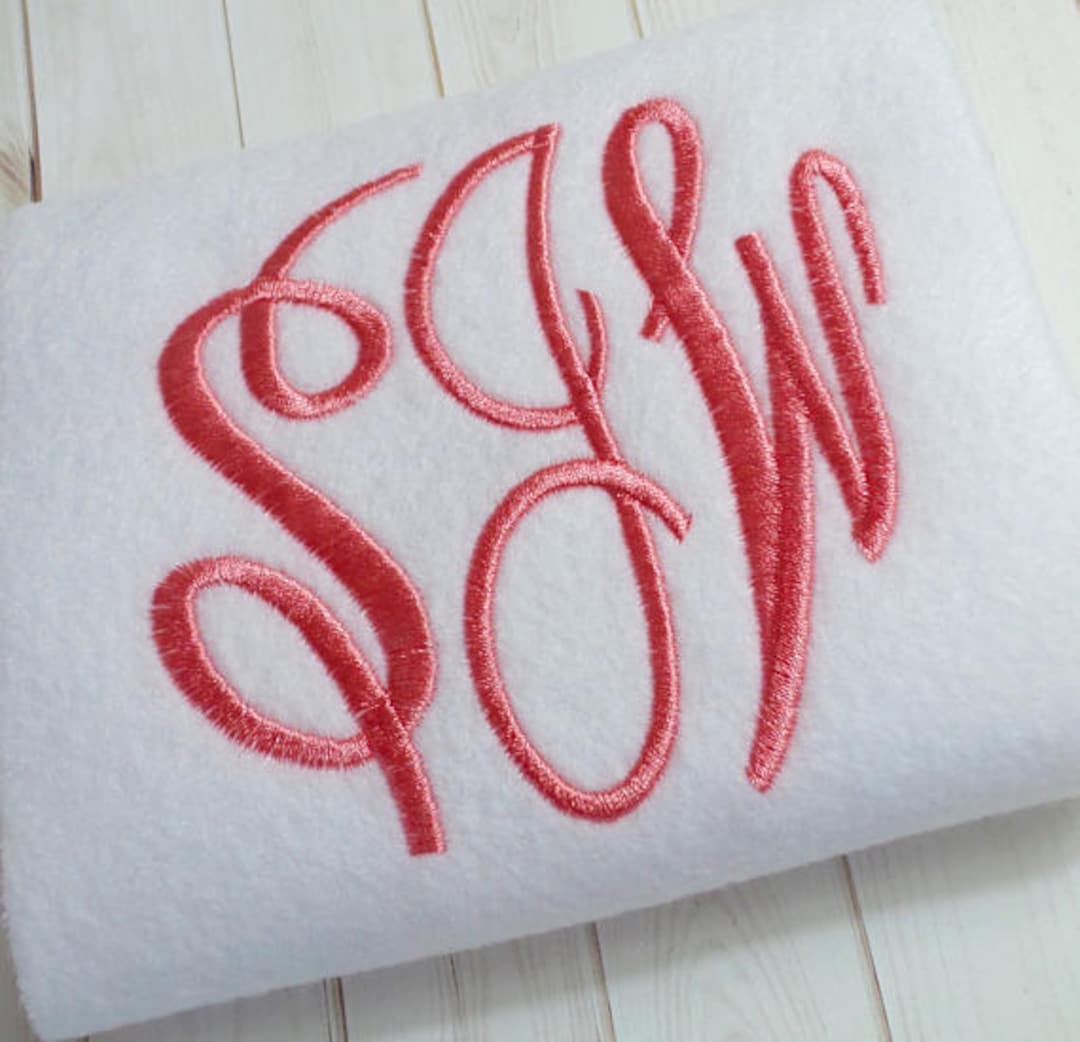 Embroidery Classic Monogram Font Instant Download, Monogram Classic ...