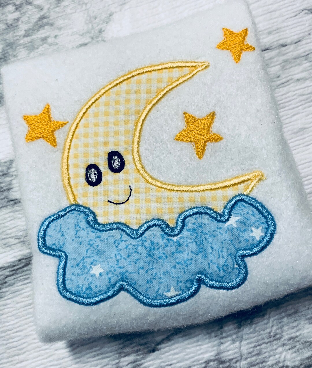 Applique Moon Machine Embroidery Design, Machine Embroidery Moon, Moon ...