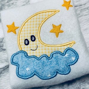 Applique Moon Machine Embroidery Design, Machine Embroidery Moon, Moon ...
