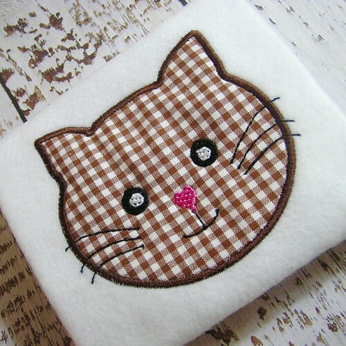 Kitty Cat Face Embroidery Design Instant Download - Etsy