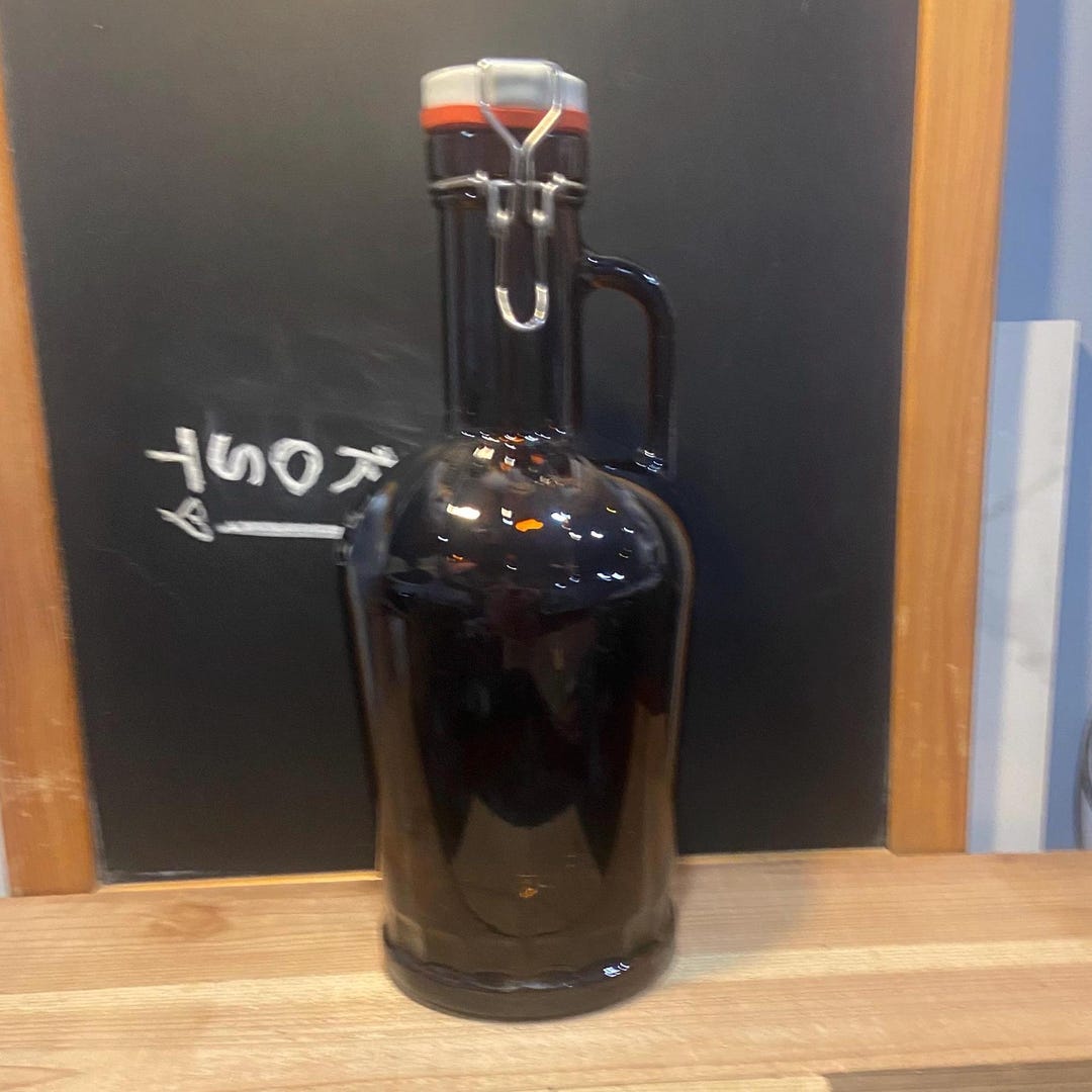 New German Beer Growler 2 Liter Glass Moonshine Jug - Etsy