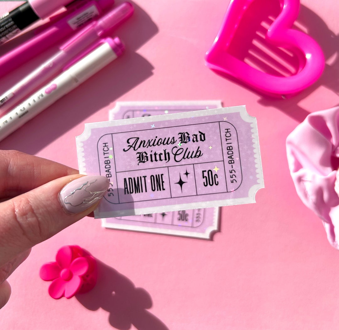 Anxious Bad B Sticker - Etsy