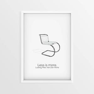 Printable Minimalist Wall Art - Less is More - Quote - Etsy