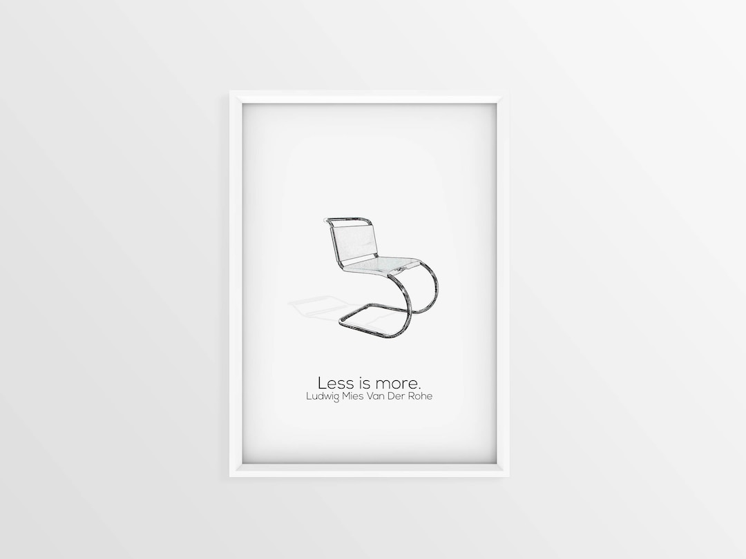 Printable Minimalist Wall Art - Less is More - Quote - Etsy