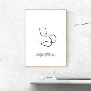 Printable Minimalist Wall Art - Less is More - Quote - Etsy