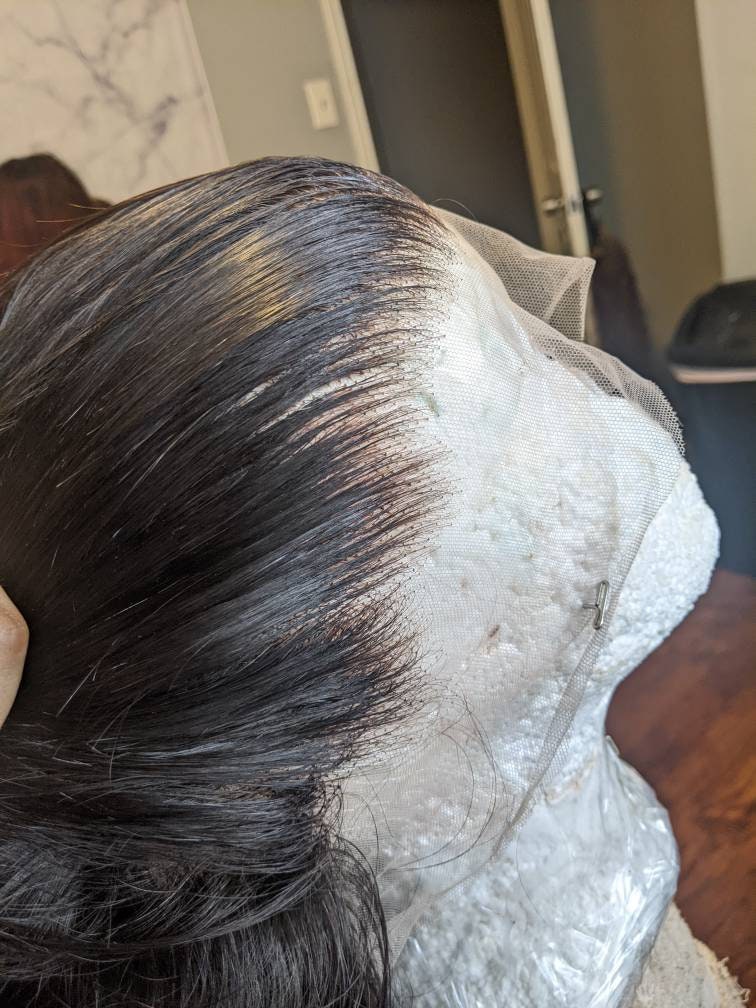 TRANSPARENT / "hd" Invisible FULL Lace 100% Human Hair Wig * Fully ...