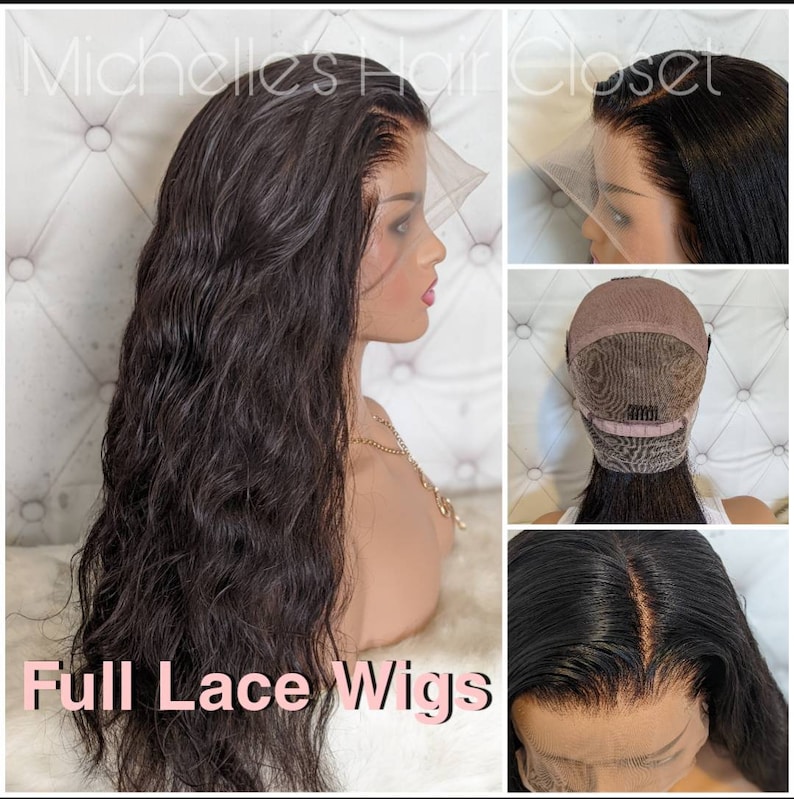 TRANSPARENT / "hd" Invisible FULL Lace 100% Human Hair Wig * Fully ...