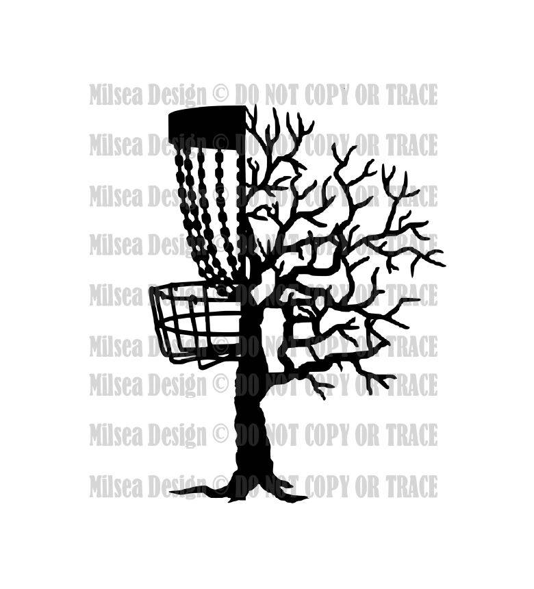 Disc Golf, Disc Tree Branches, Disc Golf SVG, Svg, DXF, Eps, Dxf, Png ...