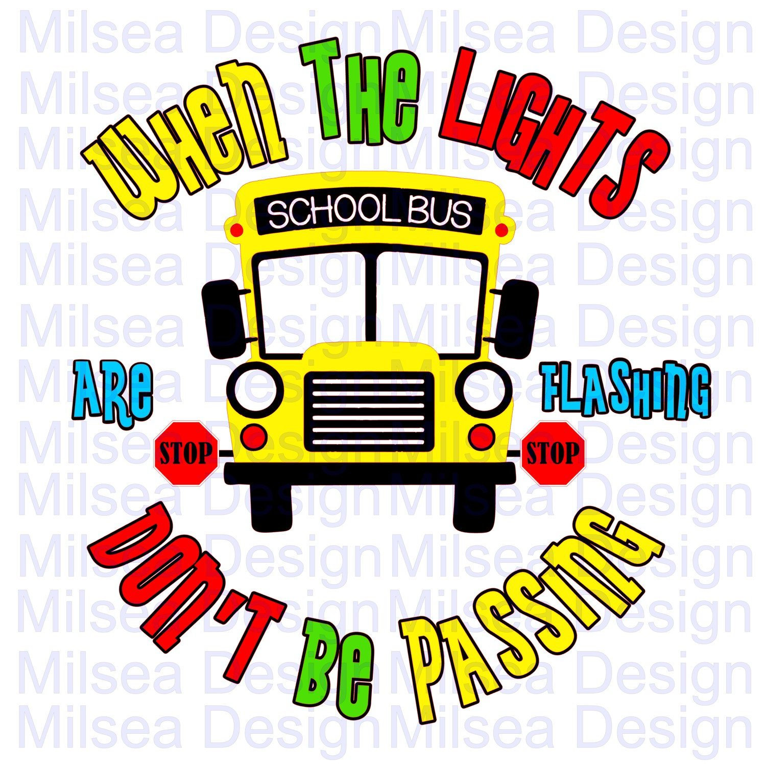 Stop for School Bus, School Svg, Cut File, SVG, PDF, Cricut Cut File ...