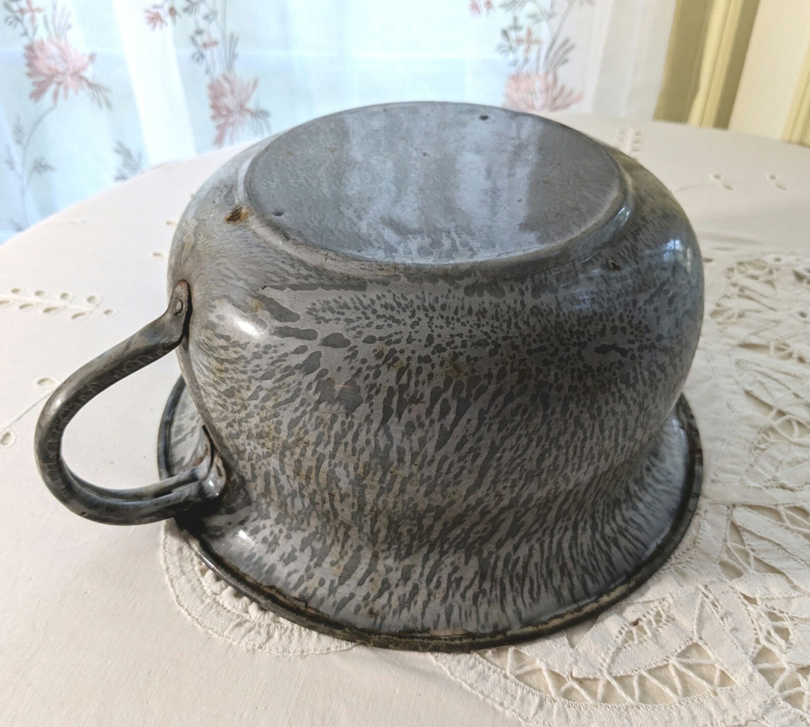 Vintage Graniteware Single Handle Pot (large) - Etsy