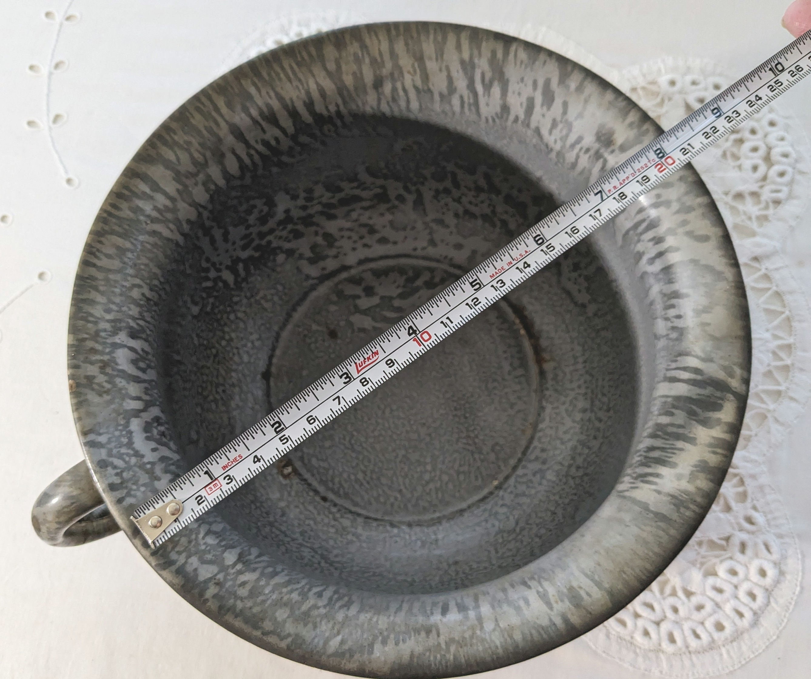 Vintage Graniteware Single Handle Pot (large) - Etsy