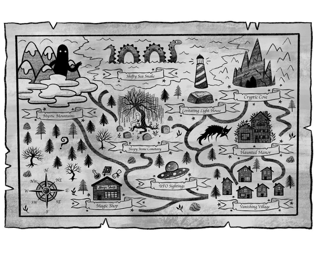 Paranormal Map - Etsy